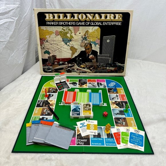 Parker Brothers | Games | Vintage 973 Billionaire Board Game Parker ...